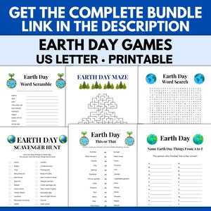 Earth Day Word Scramble Game, Earth Day Printable, Earth Day Activities ...