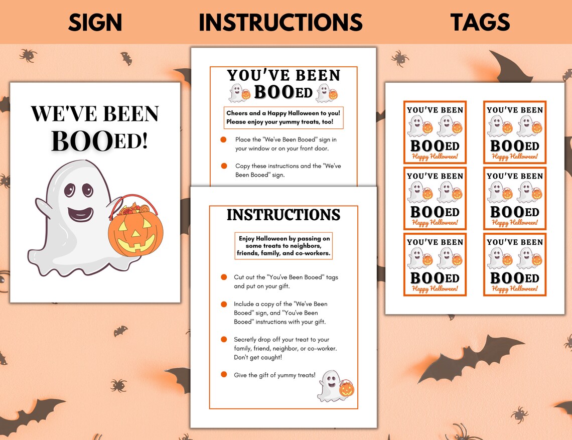 You've Been Booed, We've Been Booed, Halloween Office Game for Co ...