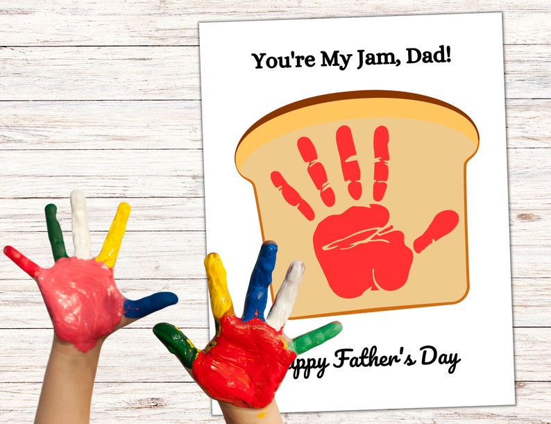 Father's Day Handprint Craft, Father's Day Handprint Printable ...