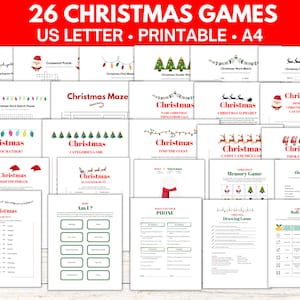 Christmas Game Bundle Printable Christmas Games Christmas - Etsy