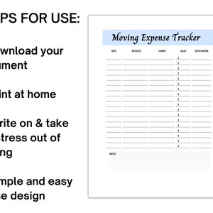 Moving Planner Printable, Moving Checklist and Binder, Moving Labels ...
