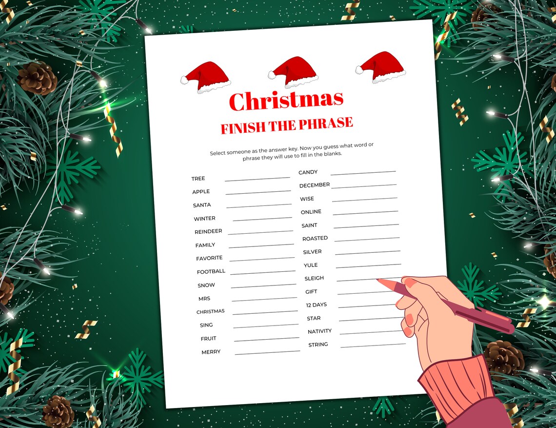 Christmas Game Bundle, Printable Christmas Games, Christmas Word Games ...