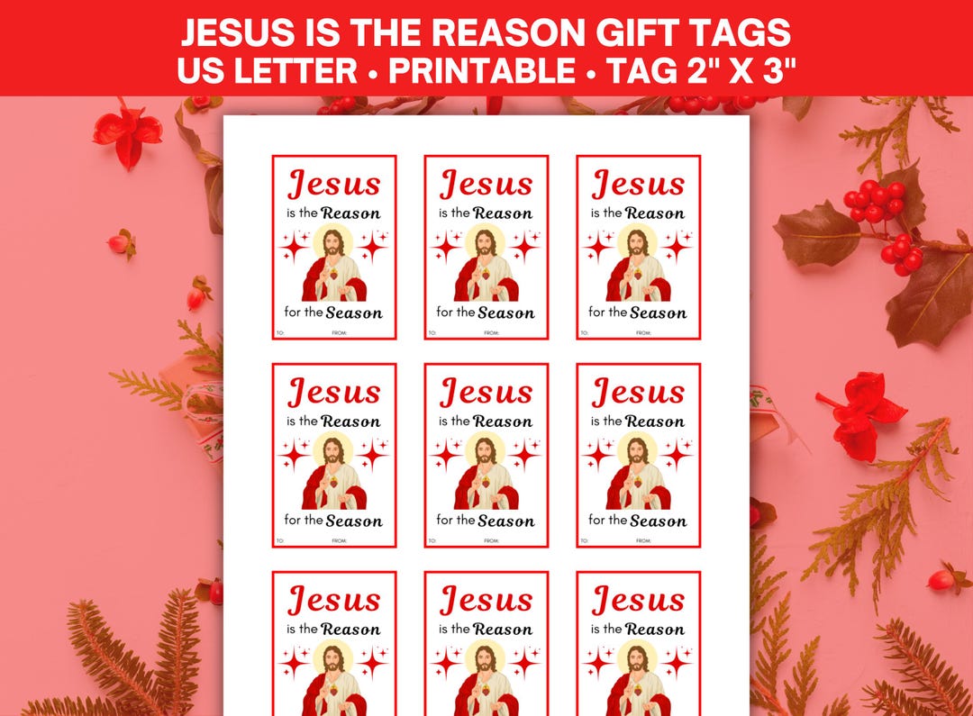 Jesus is the Reason for the Season Gift Tags, Christian Gift Tags Keep ...