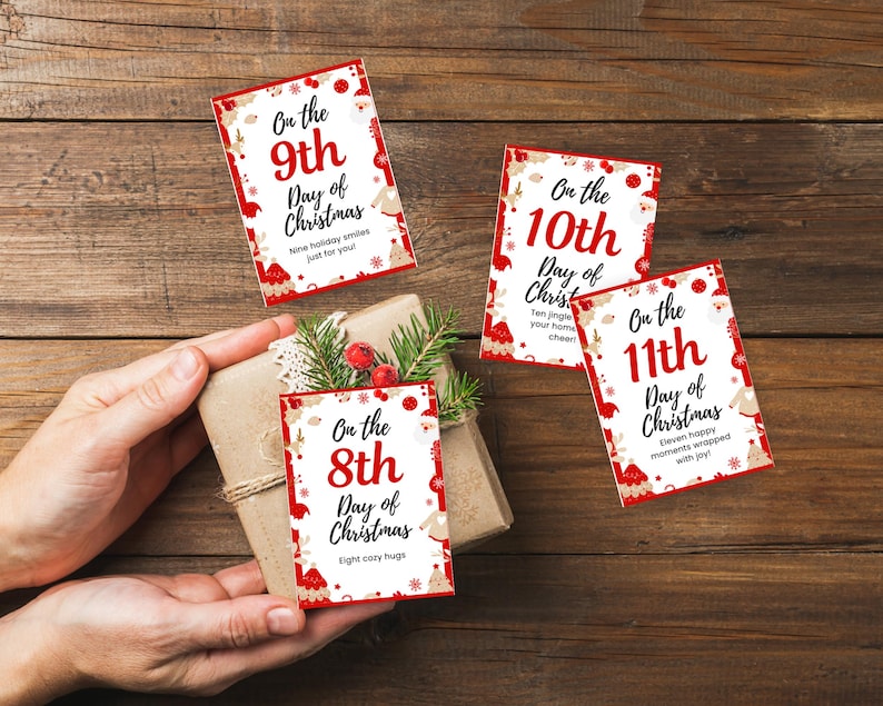 12 Days of Christmas Tags, 12 Days of Christmas Activities and Gift ...