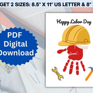 Labor Day Handprint Art for Kids and Toddlers, Handprint Craft for ...