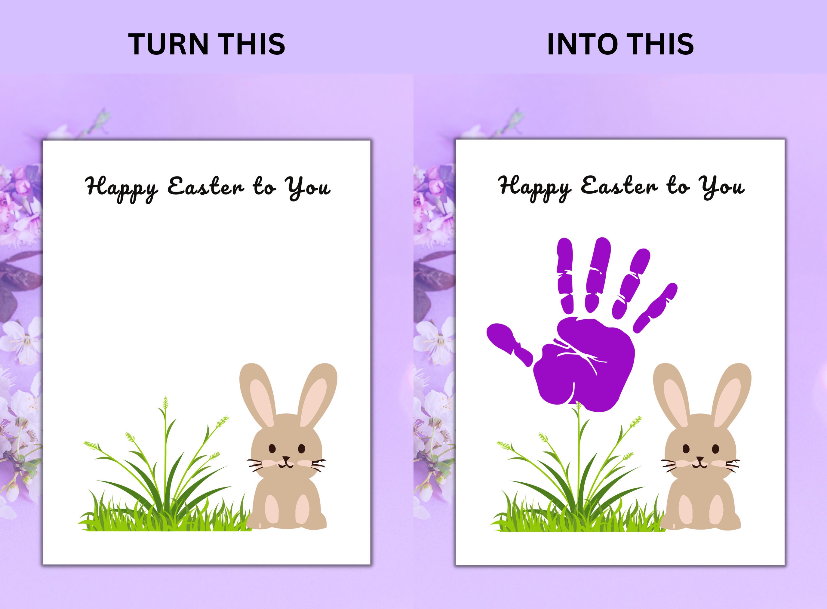 Easter Handprint Art, Handprint Craft, Fingerprint Art, Easter Pre ...