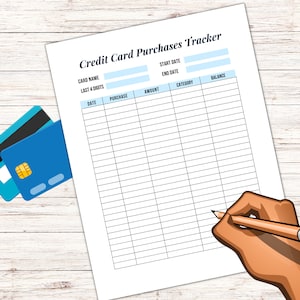 Credit Card Payment Tracker, Debt Payoff Tracker, Debt Payment Tracker ...