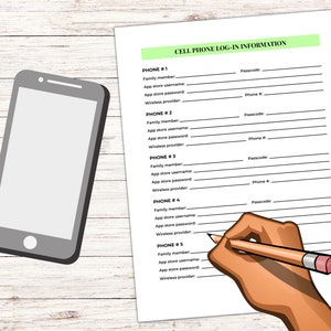 Password Tracker, Password Log Tracker, Login Tracker, Password ...