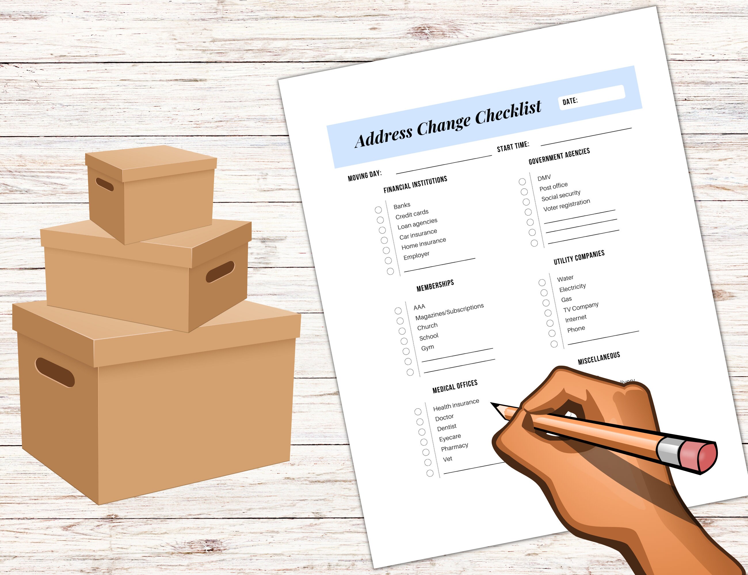 Moving Checklist and Planner, Moving Organizer - Etsy