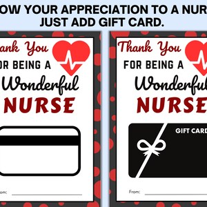 Nurse Gift Card Holder for Appreciation and Nurses Week, Nurse Co ...