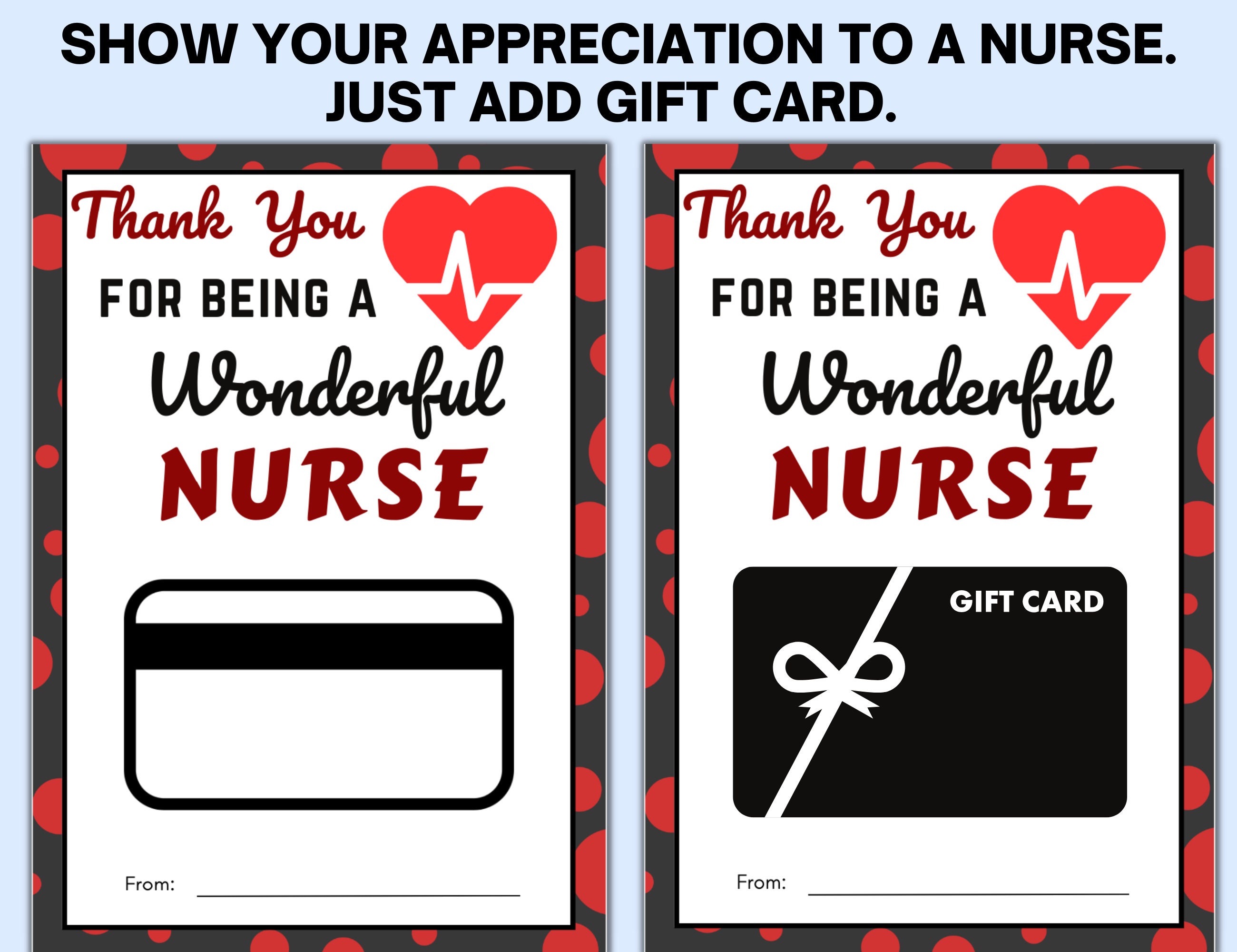 Nurse Gift Card Holder for Appreciation and Nurses Week, Nurse Co ...