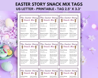 Easter Story Snack Mix for Holy Week Kids Resurrection Easter Story ...