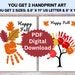 Fall Handprint Art Craft for Preschool and Daycare, Autumn Handprint ...