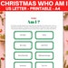 Christmas Who Am I, Christmas Party Game, Printable Christmas Games ...