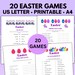 Printable Easter Games, Easter Dice Game, Easter Games for Kids and ...