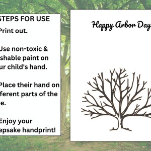 Arbor Day Handprint Art for Kids and Toddlers, Handprint Craft for ...