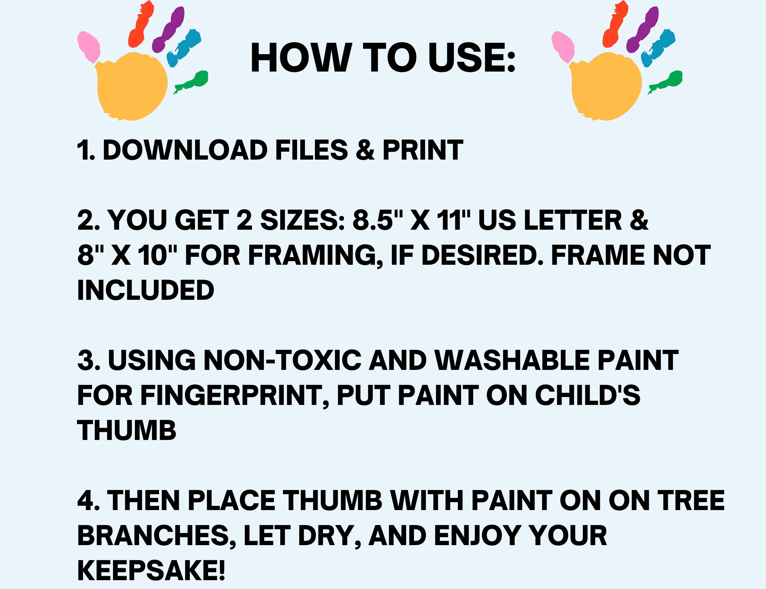 Father's Day Fingerprint Art, DIY Fingerprint Art, Fingerprint Craft ...