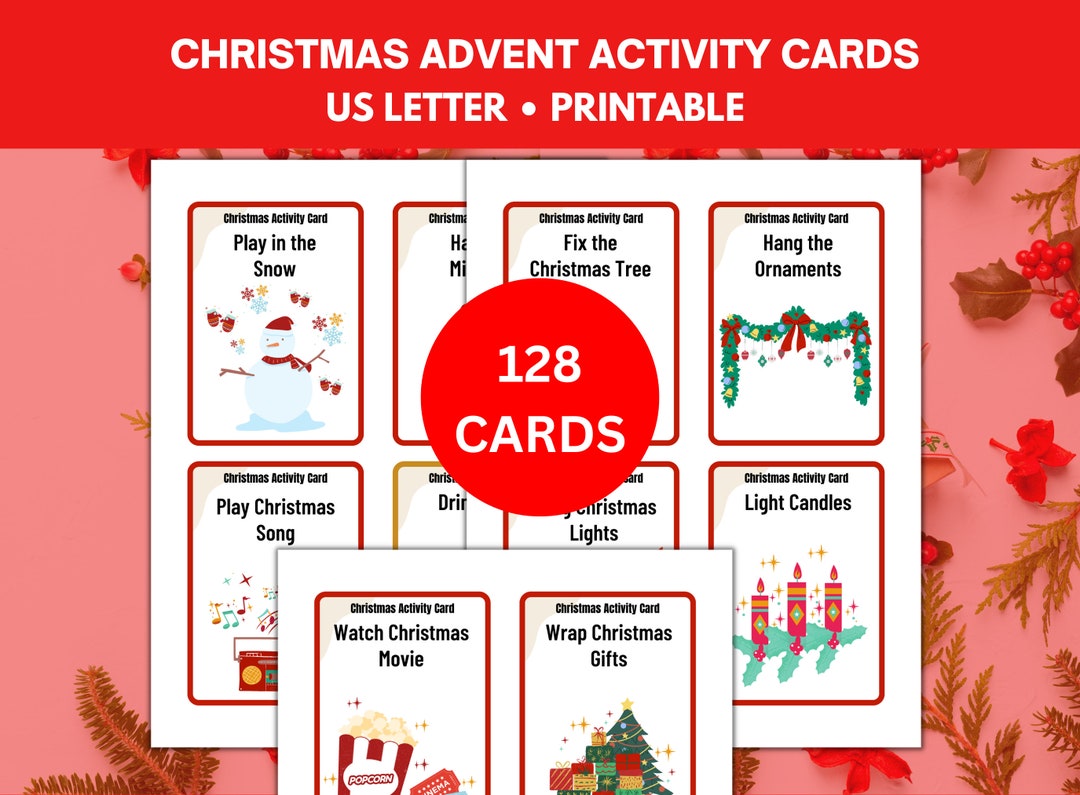Advent Cards Printable DIY Advent Activity for Kids and Adults ...