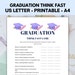 Graduation Think Fast Game, Ice Breaker Games, Graduation Party Games ...