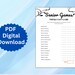 Senior Think Fast Game, Printable Games for Seniors, Ice Breaker Games ...