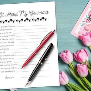 All About My Grandma, Who Knows Grandma Best, Mother's Day and Birthday ...