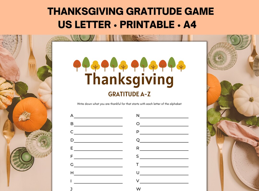 Thanksgiving Gratitude Game and Activities for Kids and Adults ...