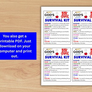 God's Back to School Survival Kit, Christian Survival Kit, God Survival ...