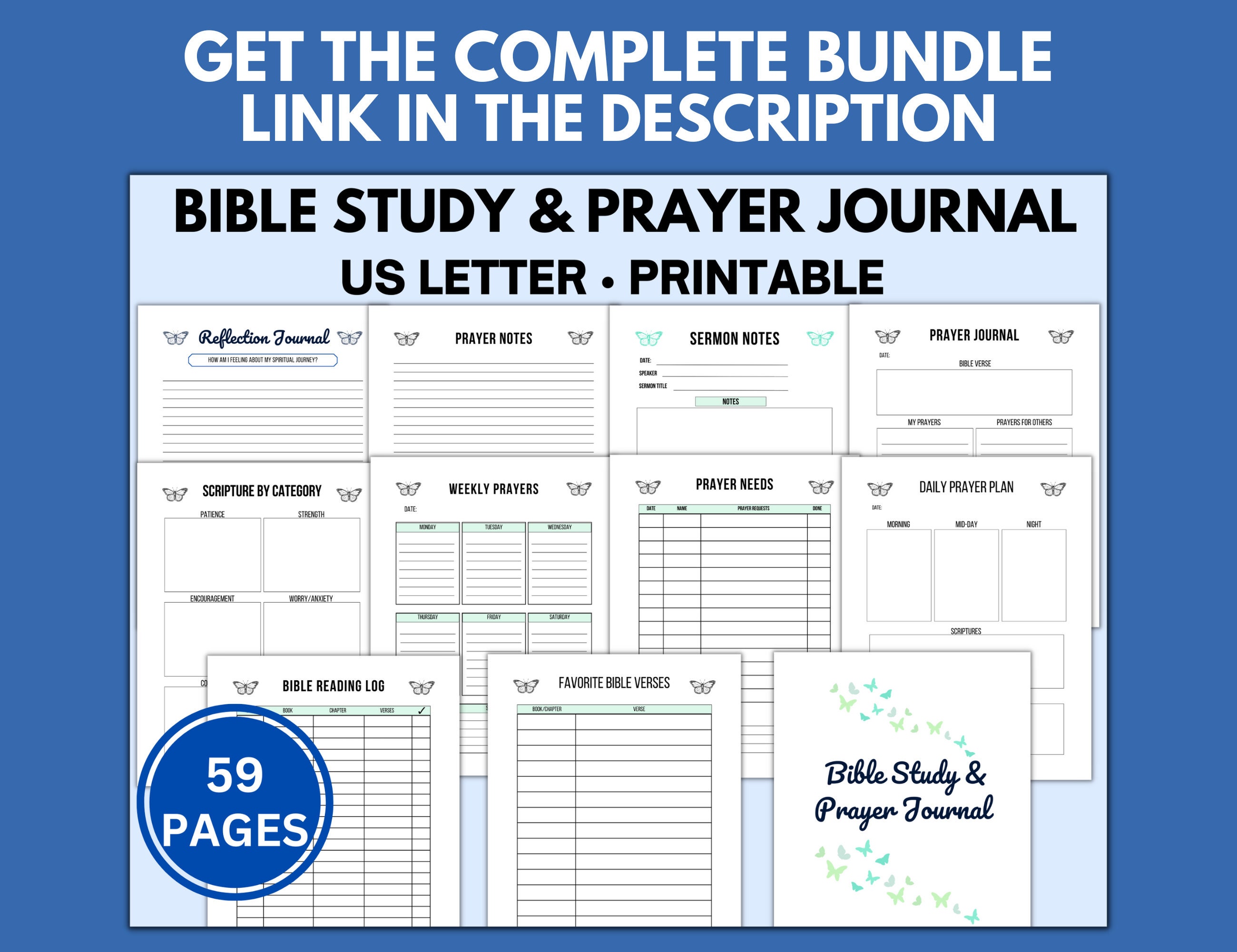 Prayer List Printable Prayer Log and Binder, Prayer Planner - Etsy