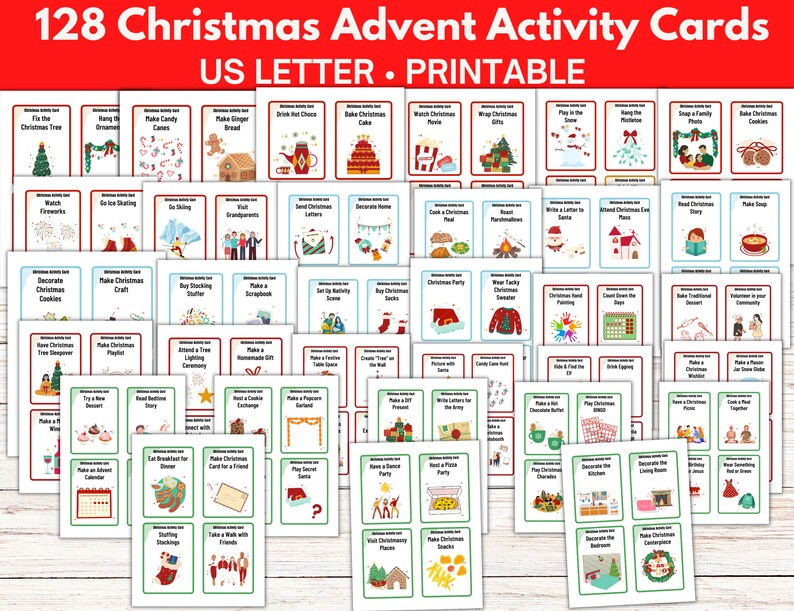Advent Cards Printable DIY Advent Activity for Kids and Adults ...