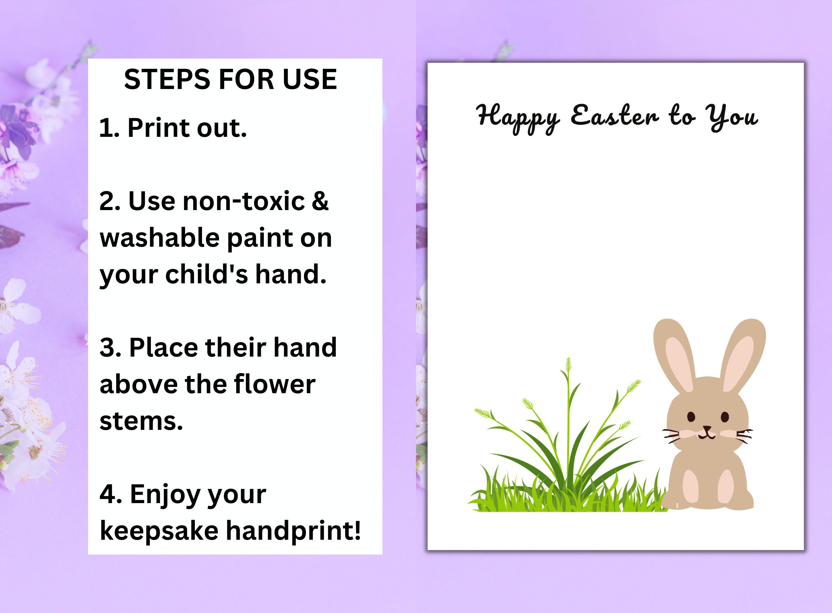 Easter Handprint Art, Handprint Craft, Fingerprint Art, Easter Pre ...