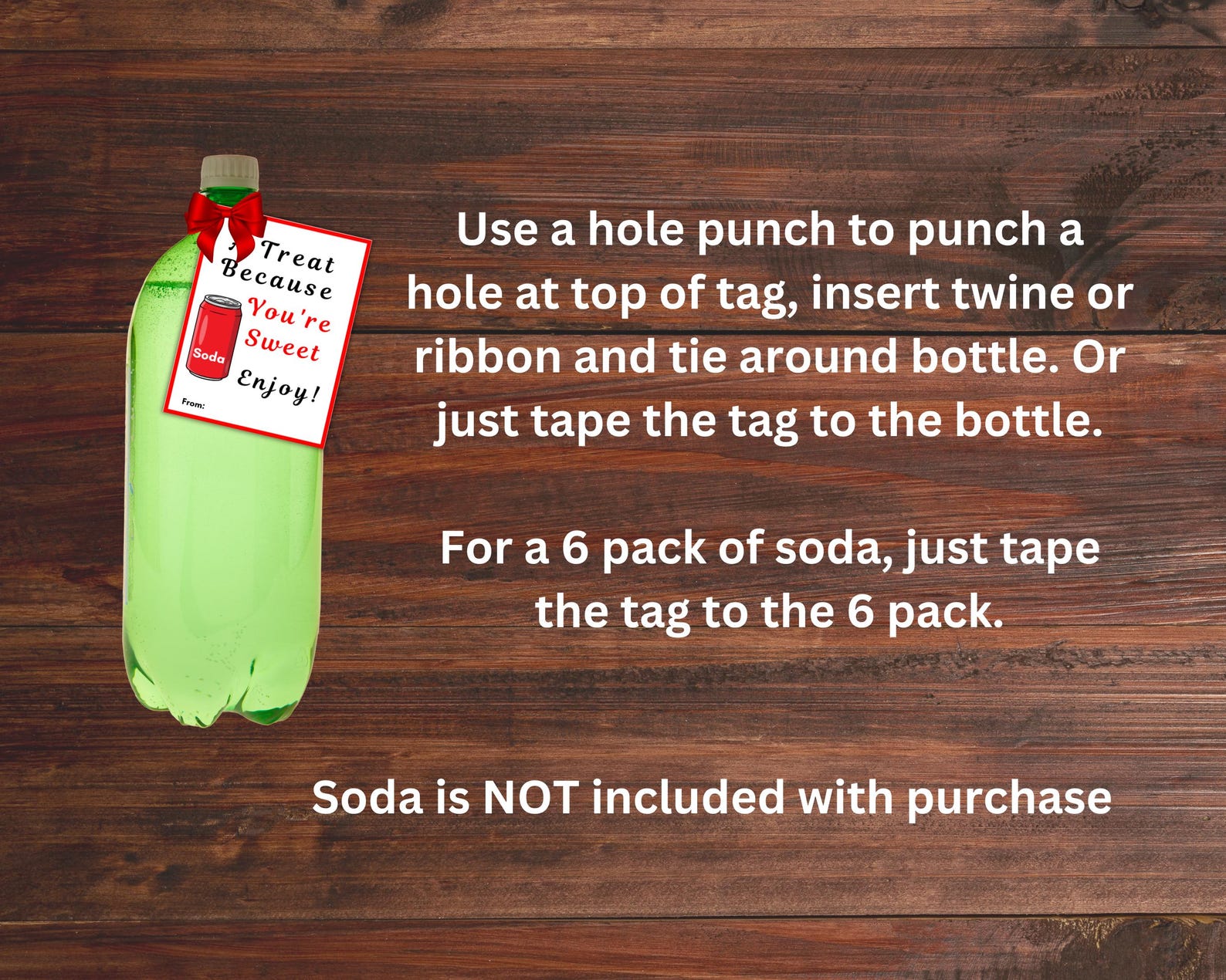 Soda Gift Tags, A Little Treat for Someone Sweet Tags, Sweet Teacher ...