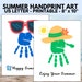 Summer Handprint Art for Kids and Toddlers, Handprint Craft for Summer ...