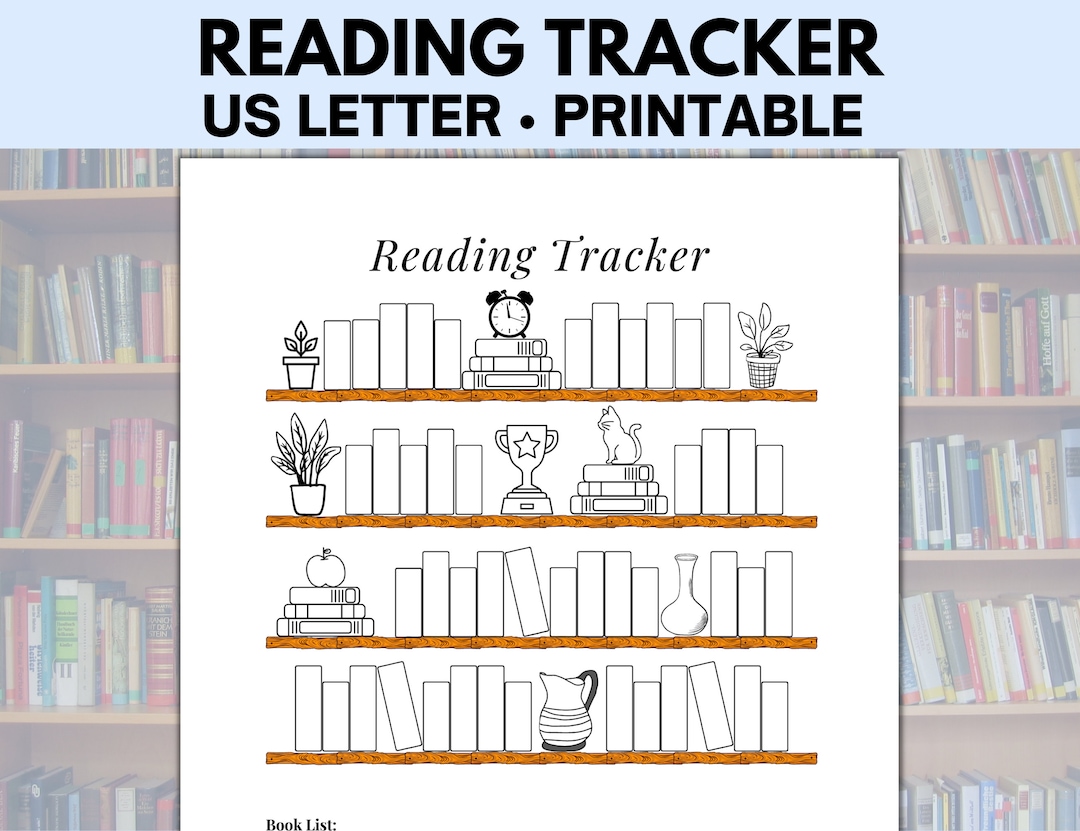 Reading Tracker Printable, Reading Planner and Log for Kids and Adults ...