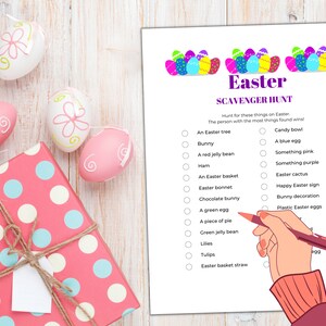 Easter Scavenger Hunt for Teens and Kids, Printable Easter Games for ...