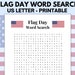 Flag Day Word Search, Flag Day Printable, Flag Day Activities, Word ...