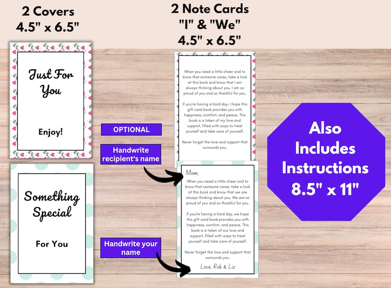 Printable Senior Citizen Gift Card Book, 70th, 80th, 90th Birthday Gift ...