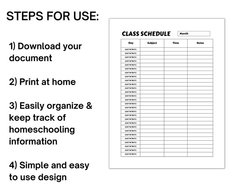 Homeschool Planner Printable, Homeschool Teacher Planner, Homeschool ...