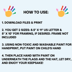 Presidents' Day Handprint Craft, Presidents' Day Activity, Handprint ...