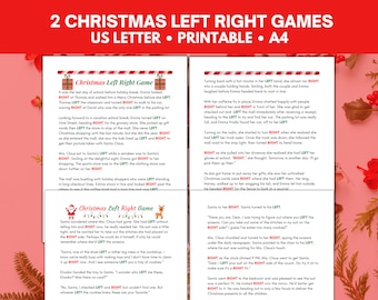 Christmas Left Right Game for Kids Printable (Download Now) - Etsy
