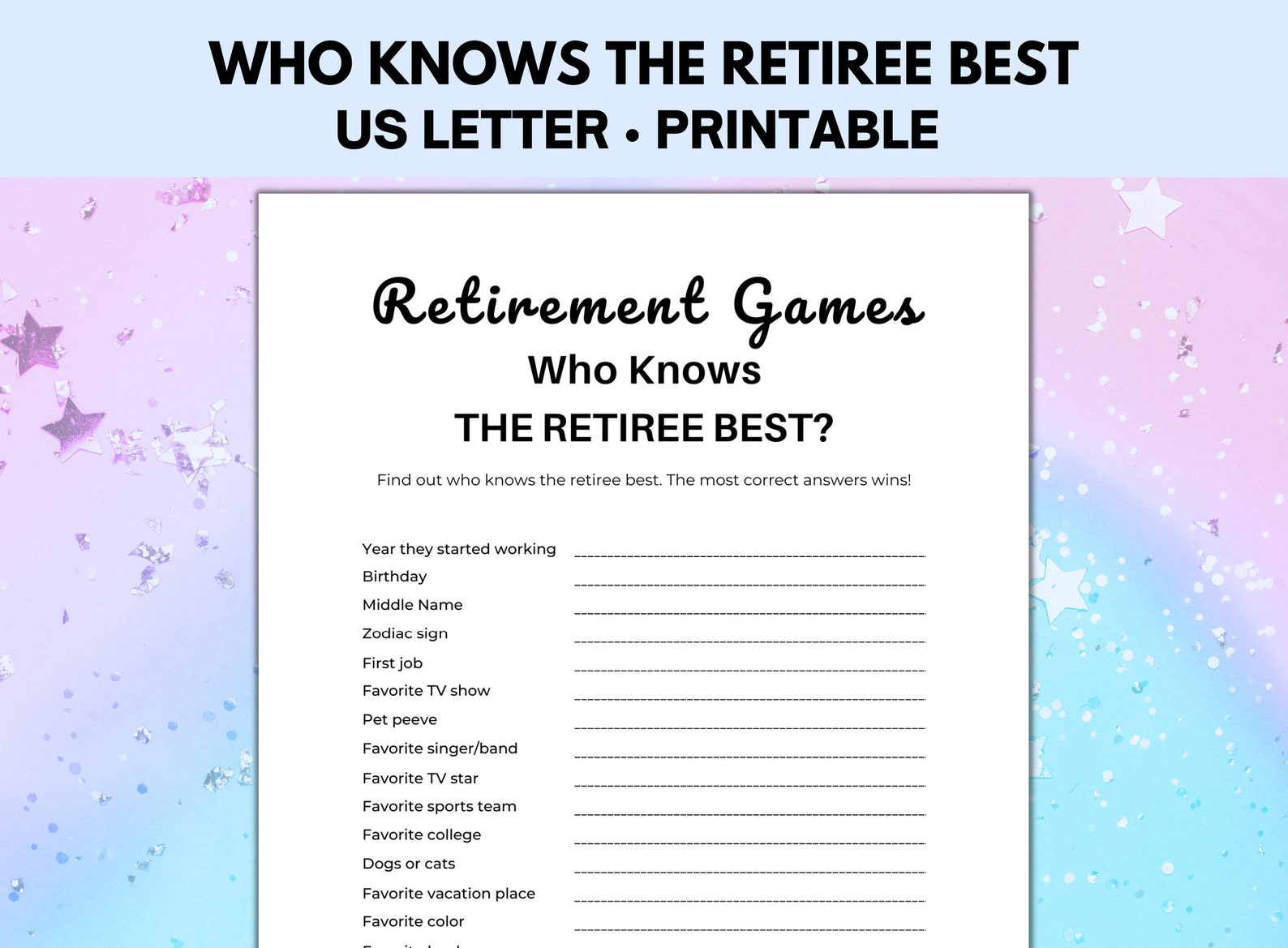 Who Knows the Retiree Best, Who Knows Best, How Well Do You Know ...