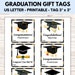 Printable Graduation Gift Tags and Labels, Graduation Wishes, Congrats ...