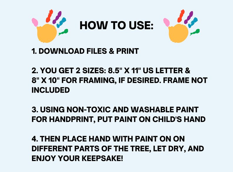 Arbor Day Handprint Art for Kids and Toddlers, Handprint Craft for ...