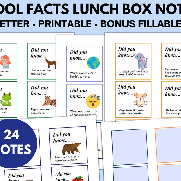 Lunch Box Cards - Etsy