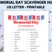 Memorial Day Scavenger Hunt for Kids and Adults, Treasure Hunt ...