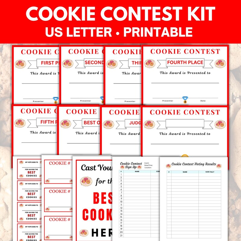 Cookie Voting Ballot - Etsy