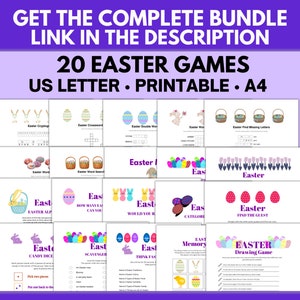 Easter Think Quick Game, Printable Easter Games for Kids and Adults ...