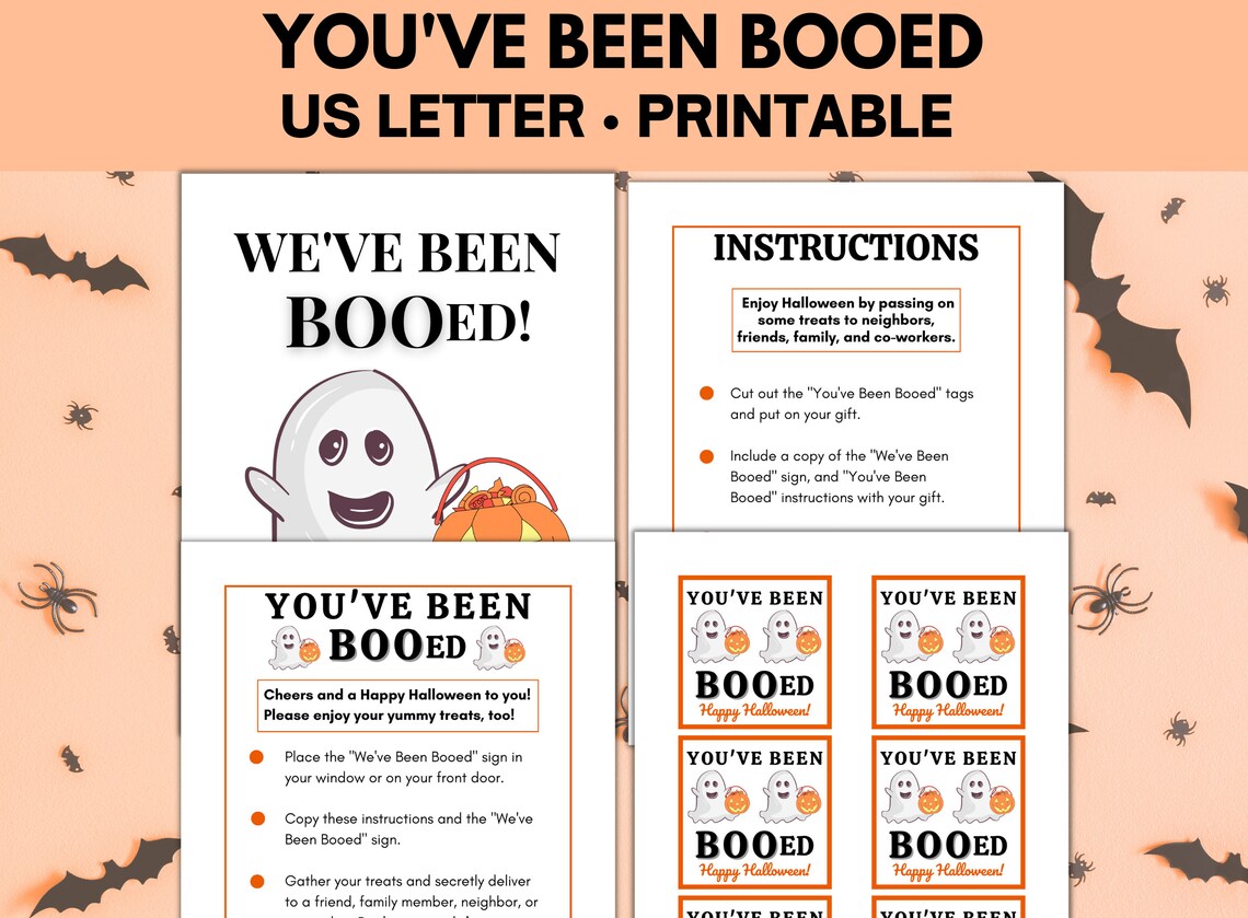 You've Been Booed, We've Been Booed, Halloween Office Game for Co ...