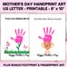 Mother's Day Handprint Printable, Fingerprint Art, Handprint Art ...