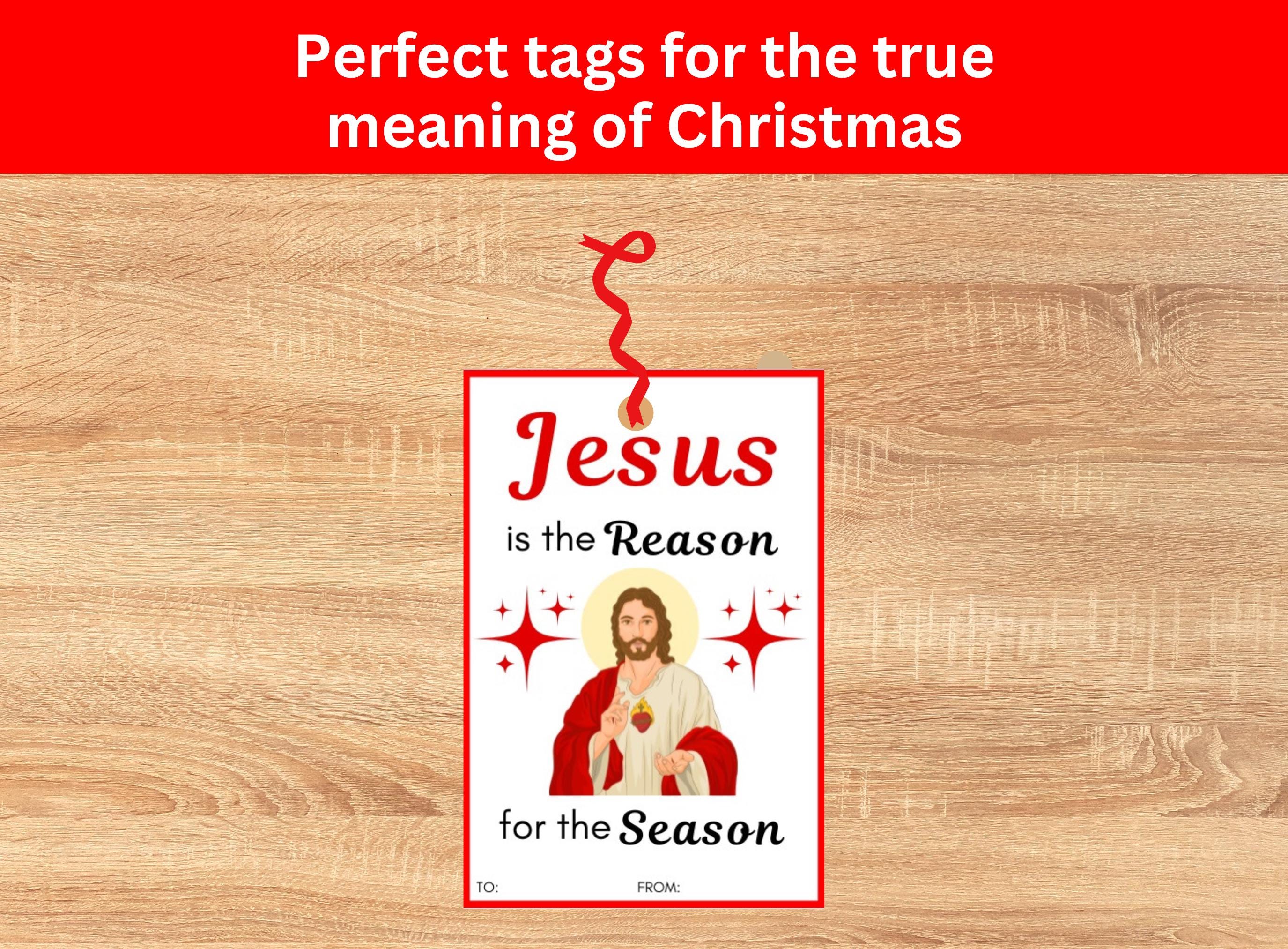 Jesus is the Reason for the Season Gift Tags, Christian Gift Tags Keep ...