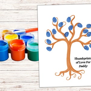 Father's Day Fingerprint Art, DIY Fingerprint Art, Fingerprint Craft ...